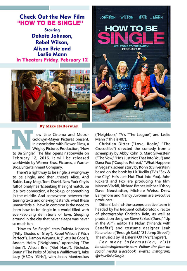 Check Out the New Film "How to Be Single" | Hotspots Magazine