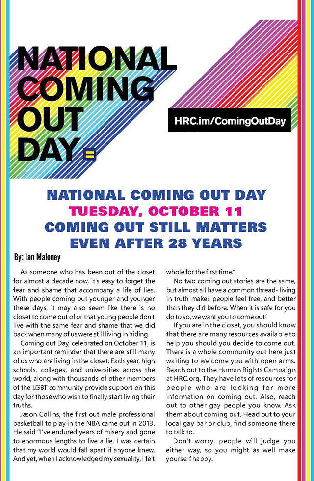 National Coming Out Day: October 11 - Coming Out Still Matters ...